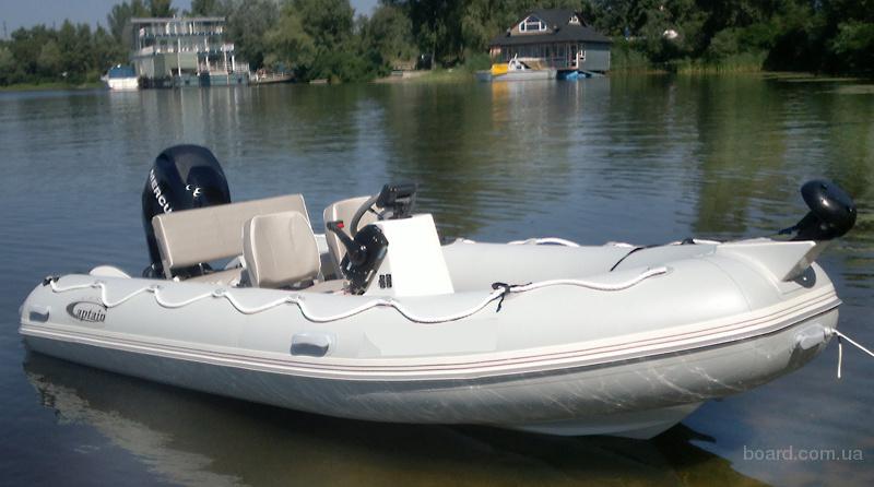 Риб 450Rib от Captain. Лодка с пластиковым днищем и надувными бортами ...