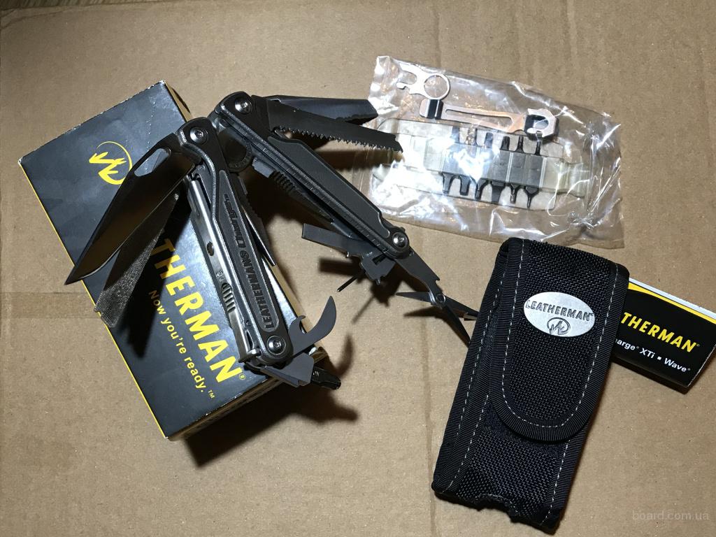 Продам leatherman charge ti + чехол, биты, клипса! легкий б/у состояние ...
